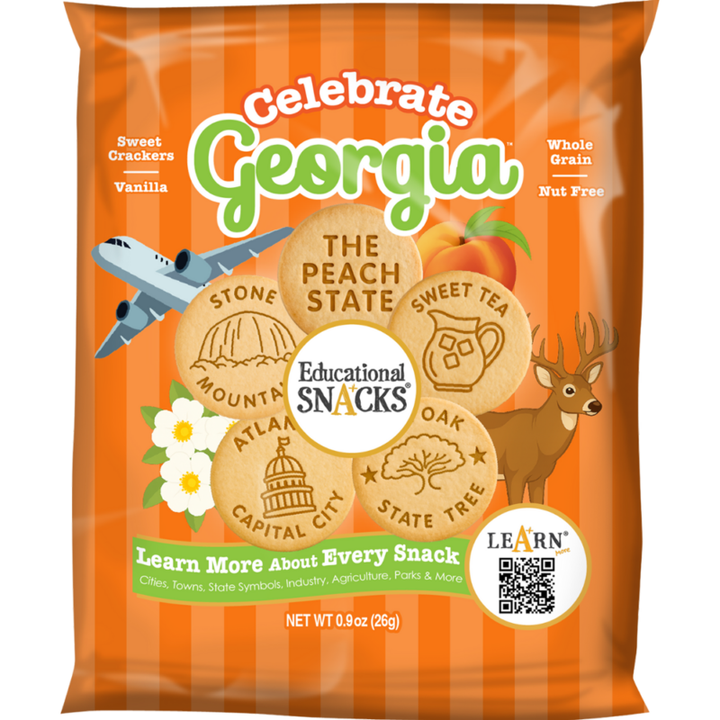 Educational Snacks Celebrate Georgia Vanilla Crackers – Darlington Snacks